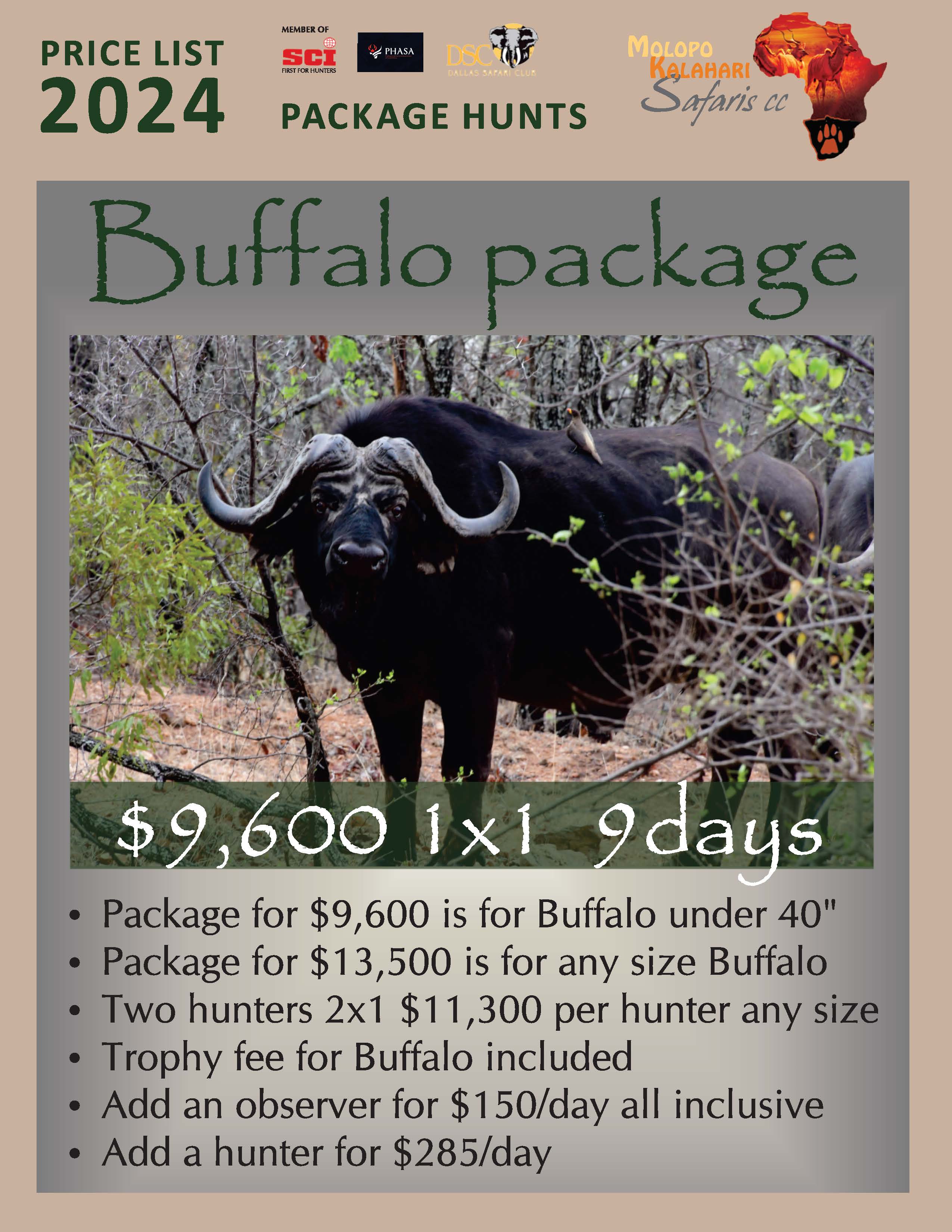 Kalahari Hunting Packages - Affordable and Customizable Safaris.